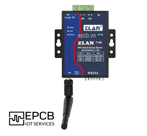 Zlan7146 Bộ Chuyển đổi Modbus Rs485 Rs232 Rs422 Sang Wifi