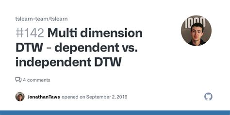 Multi Dimension Dtw Dependent Vs Independent Dtw · Issue 142