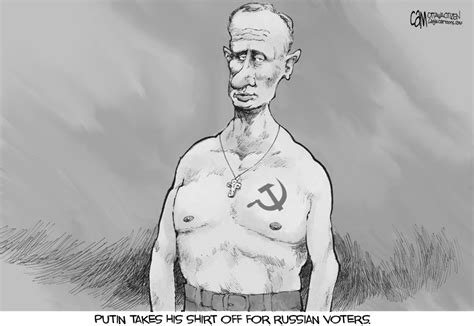 Shirtless Putin Cartoons