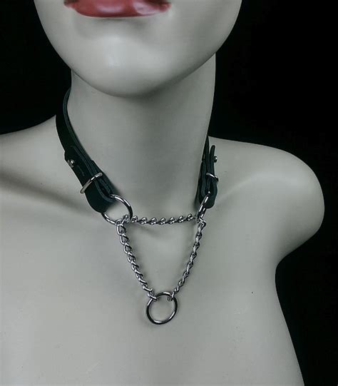 Collar Choker Model Perdita Leather Etsy