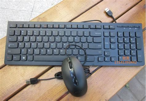 Original White Lenovo Keyboard Mouse Set Usb Wired Keyboard Mouse
