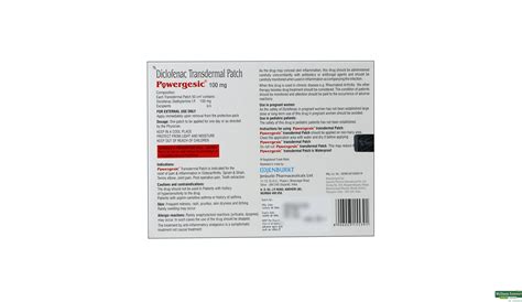 Buy Powergesic 100mg Patch 3 Pcs Online At Best Prices Wellness Forever