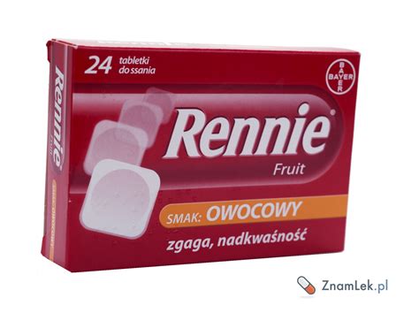 1. Rennie Fruit - Opinie - Cena - Zamienniki - Ulotka - Skład • ZnamLek.pl