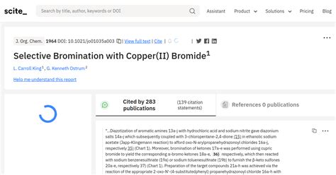 Selective Bromination With Copper Ii Bromide 1 [scite Report]