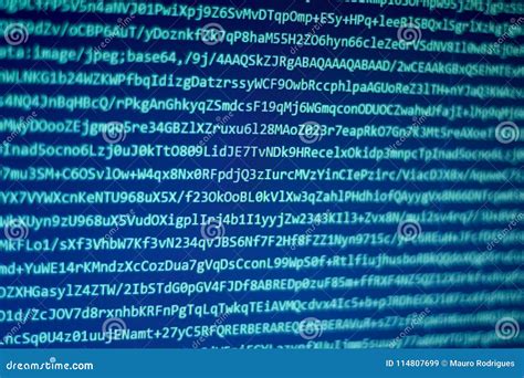 Random Computer Code Stock Image Image Of Numbers Program 114807699