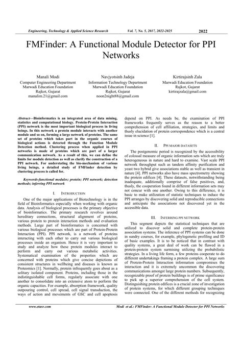 Pdf Fmfinder Functional Module Detector From Ppi Network