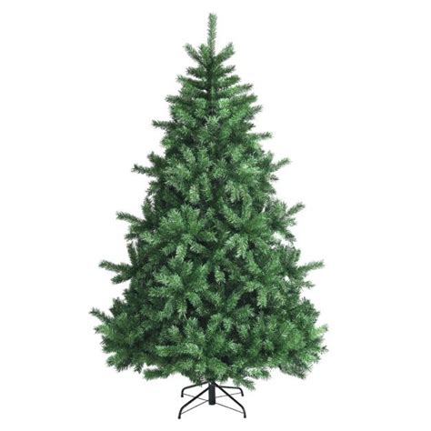 Costway Sapin de Noël Artificiel cm avec Rameaux Luxuriants Base Métallique Pliable