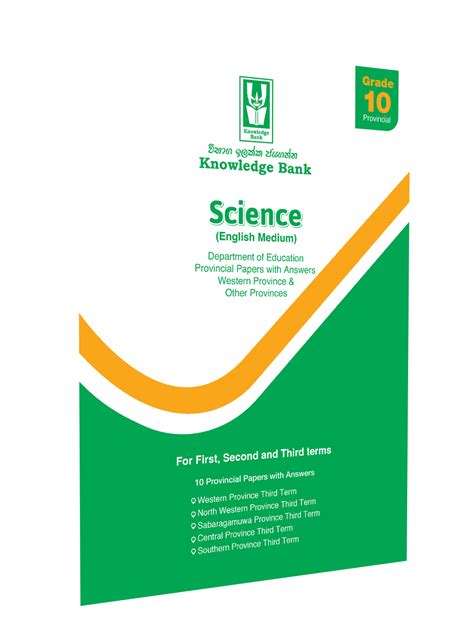 Grade 10 Provincial Science English Medium Knowledge Bank Publishers