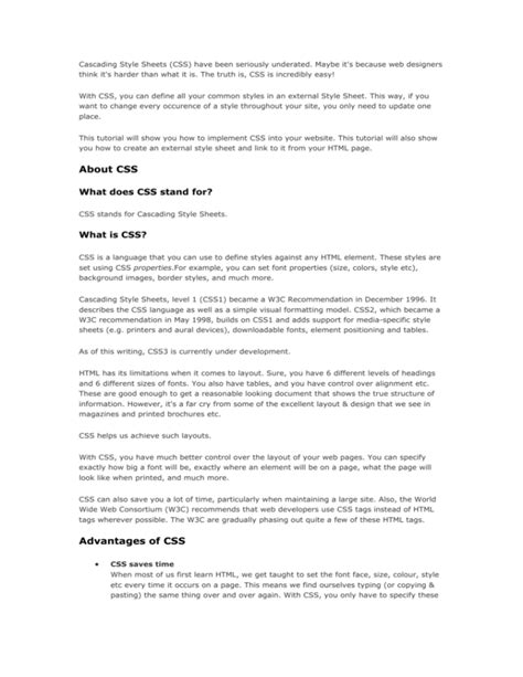 Cascading Style Sheets CSS Have Been Seriously Underated