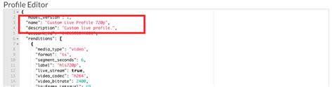 creating custom live ingest profiles