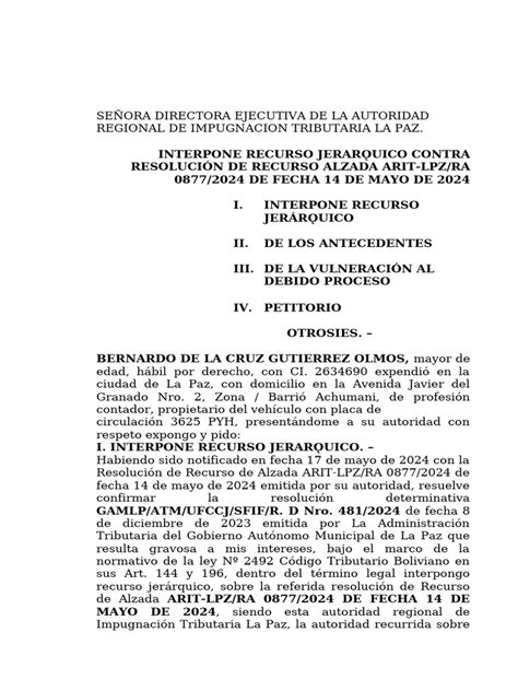 Recurso Jerarquico Pdf