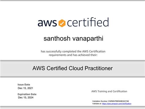 Aws Cloudcomputing Certified Vanaparthi Santhosh