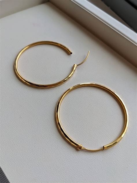 20k Yellow Gold Authentic Indian Hoop Earrings For Sale At 1stdibs