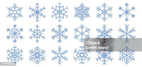 各種雪花圖元完美集合 18 圖示向量圖形及更多不規則碎片形圖片 不規則碎片形 下雪 傳統 Istock