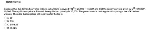 solved question 3 suppose that the demand curve for