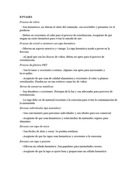 Elegir Los Envases Adecuados Para Mermeladas Es Crucial Para Asegurar