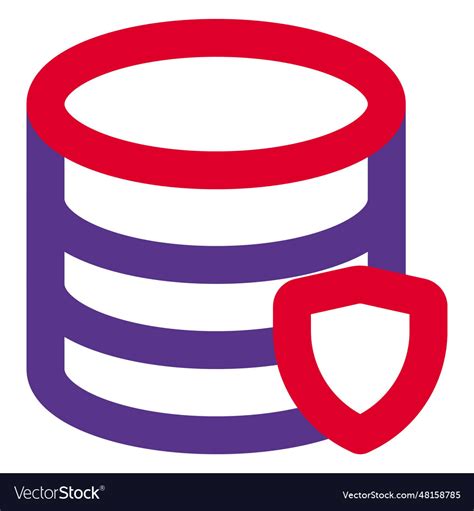 securing information via shield database vector image