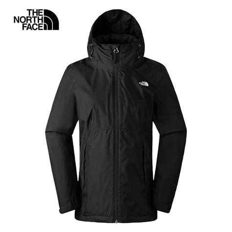 【the North Face 官方旗艦】北面女款黑色防水透氣保暖連帽三合一外套｜88rxjk3 外套 Yahoo購物中心