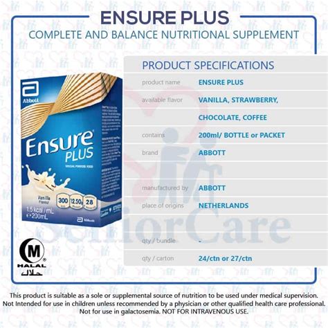 Ensure Plus Nutrition Facts Singapore Besto Blog