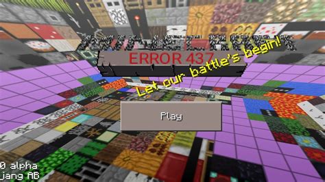 Minecraft Error 437 Pocket Edition Youtube