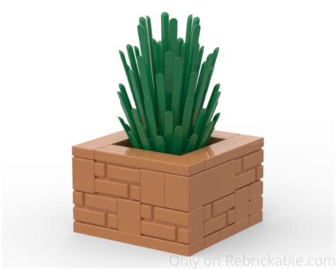 Lego Moc 239526 Little Plant Pot By Woeff Bricks Rebrickable Build