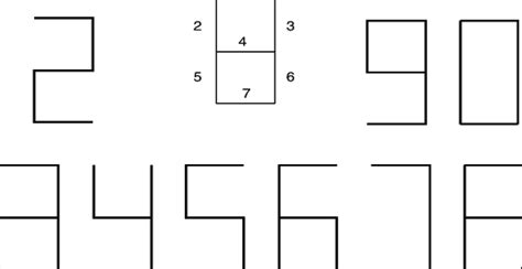 3 Styled Digits Formed By Segments Of The Rectangle Download