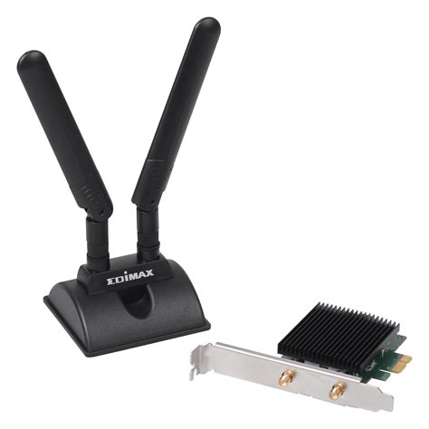 Solwise Edimax Ax3000 Wi Fi 6 Dual Band 802 11ax And Bluetooth 5 0 Pci Express Adapter Ew
