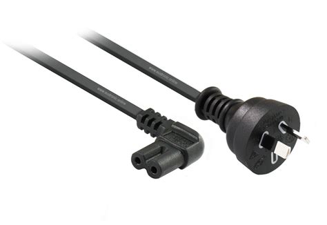 2m 2pin Wall To Right Angle Iec C7 Power Cable Austronic Cables And