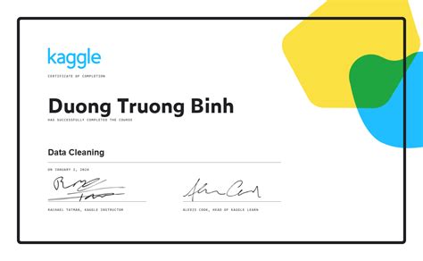 Truong Binh Duong Completed The Data Cleaning Course On Kaggle