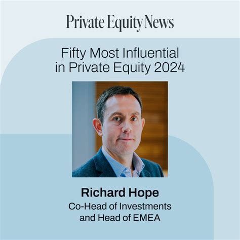 Rainer Kobler On Linkedin Private Equity News Has Named Richard Hope