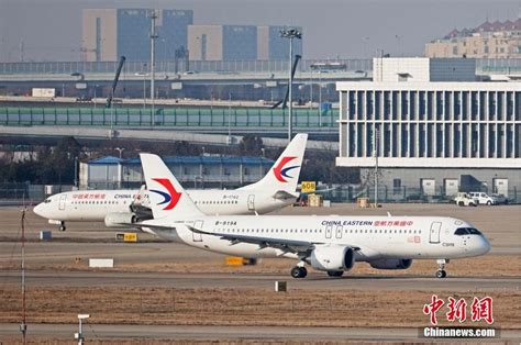 东航全球首架c919国产客机兔年首飞 组图 图片中国中国网