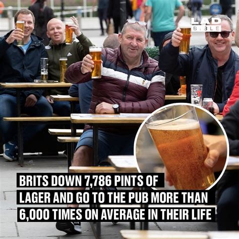 Los Británicos Se Meten Entre Pecho Y Espalda 7786 Pintas De Lager Y Van Al Pub Más De 6000