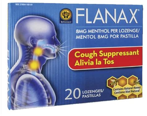 Flanax Pastillas Para La Toscough Relief Lozenges Combination Of Honey