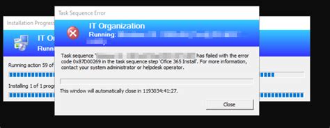 Task Sequence Keep Failing With 0x87d00269 When Its Install Application