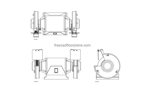 Bench Grinder Free Cad Drawings