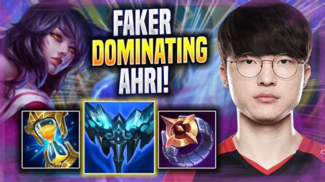 Faker Dominating With Ahri T1 Faker Plays Ahri Mid Vs Yone Season