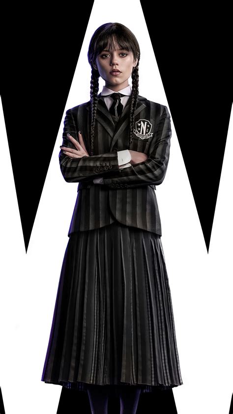 Wednesday Addams Jenna Ortega 4k 6530h Wallpaper Pc Desktop