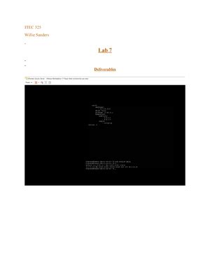 Lab 11 ITEC 325 Answers ITEC 325 Lab 11 Non Credential Credential