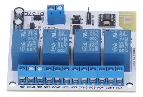 Módulo De Controle De Relé Bluetooth De 4 Canais Anti Interf