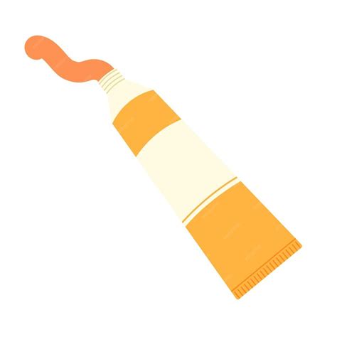 Premium Vector Toothpaste Flat Vector Illustration Isolated On White