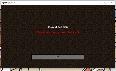 Minecraft Realm Not Working Invalid Session Try Restarting Your Minecraft Rminecraft