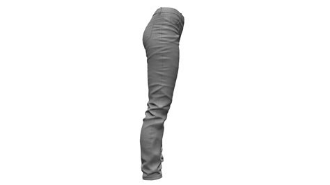 Artstation Womens Jeans High Poly 3d Model Ztl Obj Game Assets