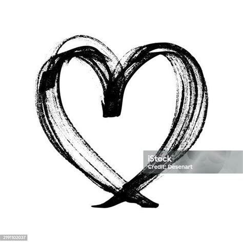손으로 그린 블랙 하트 아이콘입니다 귀여운 낙서 사랑 기호는 흰색 배경에 고립되어 있습니다 마커로 그린 낙서 하트 모양 개체 그룹에 대한 스톡 벡터 아트 및 기타 이미지