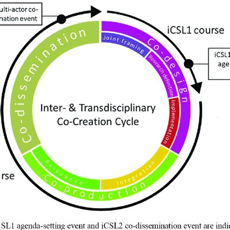 Schematic Representation Of The Inter And Transdisciplinary Cocreation