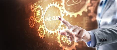 Backup Storage Data Technology Business Concept Software Hardware Infrastructure Stock Image