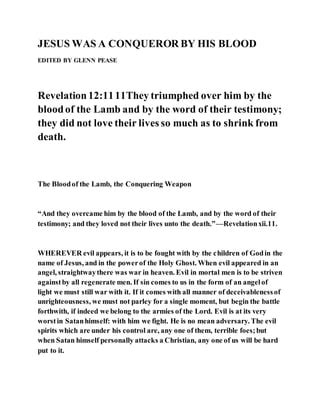 Jesus Was A Conqueror By His Blood PDF