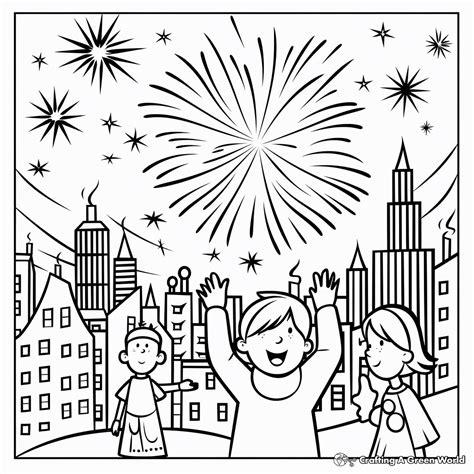 Printable New Years Day Coloring Pages [2025]