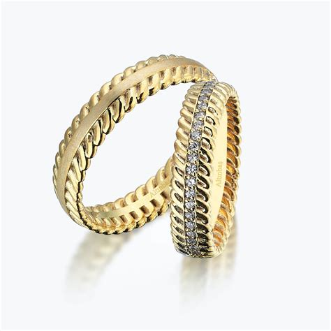 Couples Matching Wedding Band Sets His And Hers Altınbaş