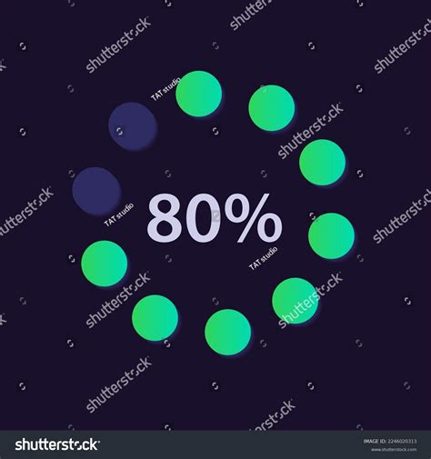 Circle Gradient Dot Infographic Chart Design Stock Vector Royalty Free 2246020313 Shutterstock