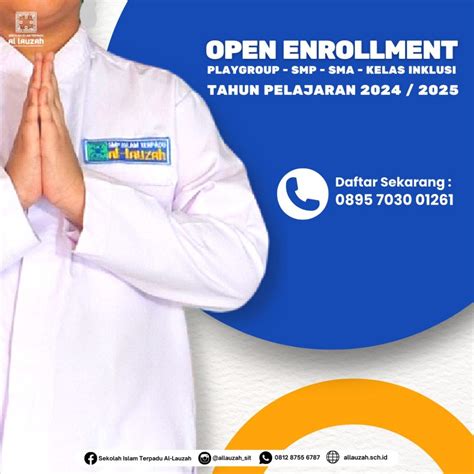 Ppdb Pg Smp Sma Dan Kelas Inklusi Tp 20242025 Sit Al Lauzah